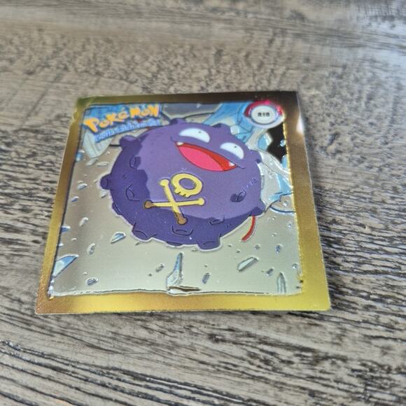 Pokemon | Toys | Vintage 999 Artbox Pokemon Sticker Koffing R18 Gold ...